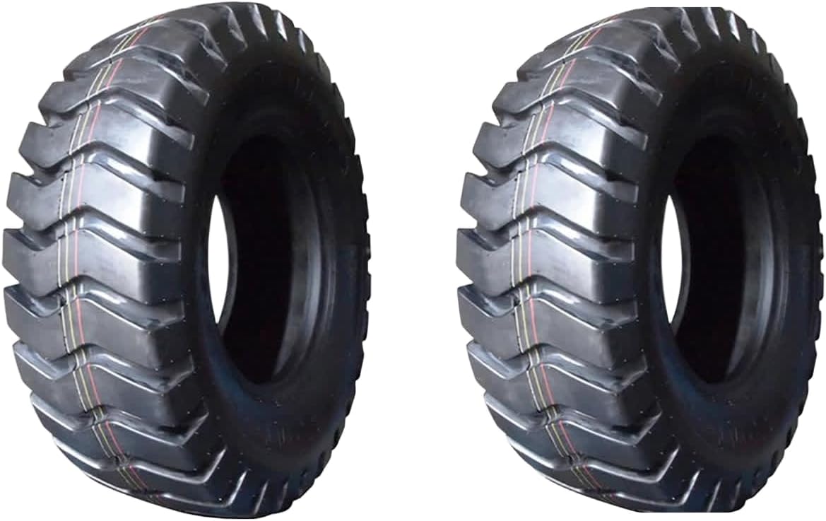2 New 23.5-25 Loader Tires 23.5x25 Deestone D313 20 Ply E3/L3 Tubeless ...