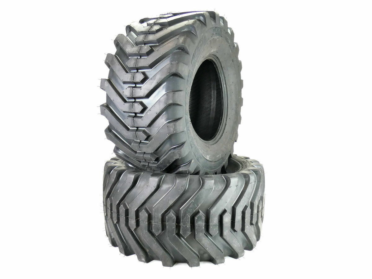 Two 26x12.00-12 4Ply GardenMaster Style Lug Tires R4 Loader 26-12.00-1 ...
