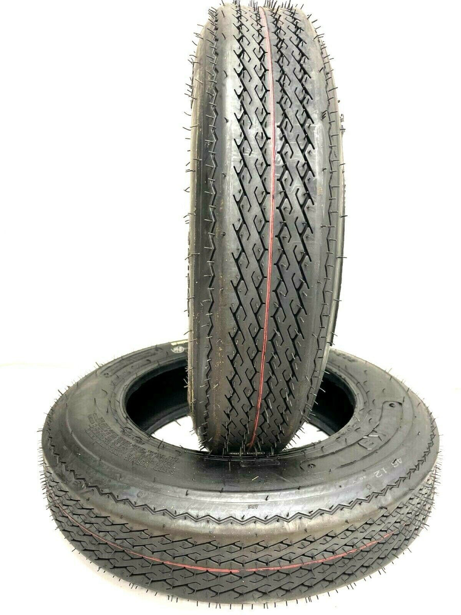 (2) TWO- NEW 480-12 Boat Trailer 6PLY TRAILER TIRES Highway Tubeless T ...