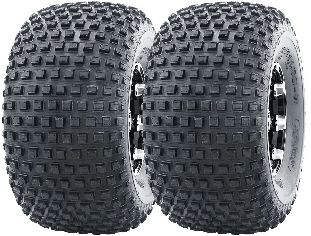 (2) TWO- NEW 25x12-9 Deestone D929 Knobby Tubeless Tires – Lawn&Garden Tire