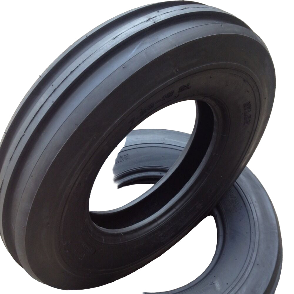 (2) TWO- NEW 6.00-16 TRI RIB 8PLY Rated HEAVY DUTY TRACTOR TIRES W/Tub ...