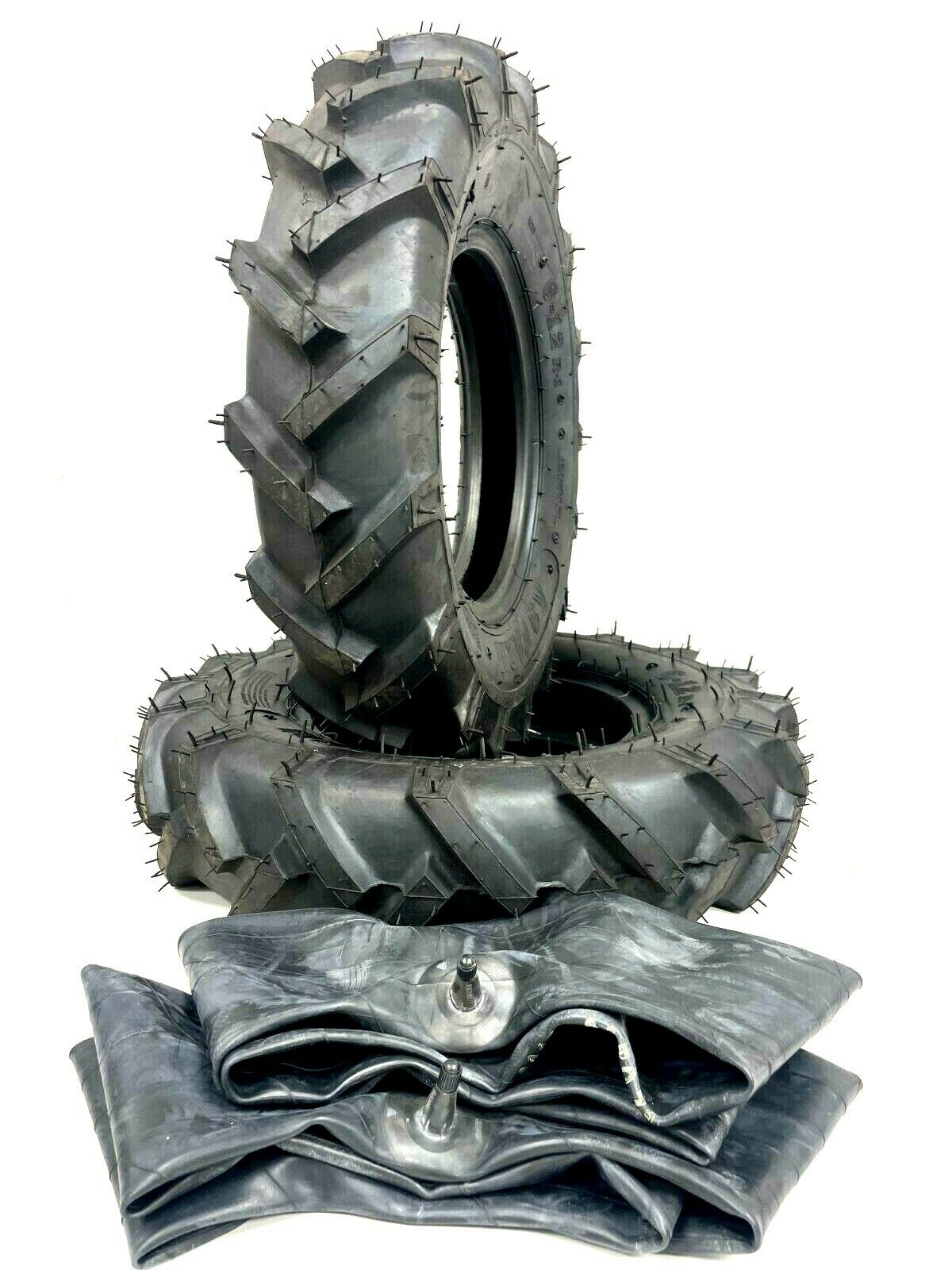 Two 6-12 6x12 R 1 Bar Lug WTubes Tractor Climb Tires Heavy Duty Grip M ...